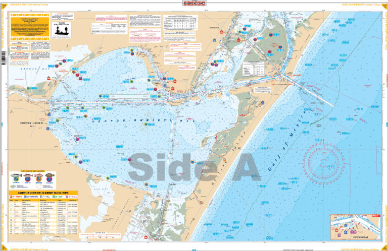 Coverage of Corpus Christi Inshore Fishing Chart / map 112F