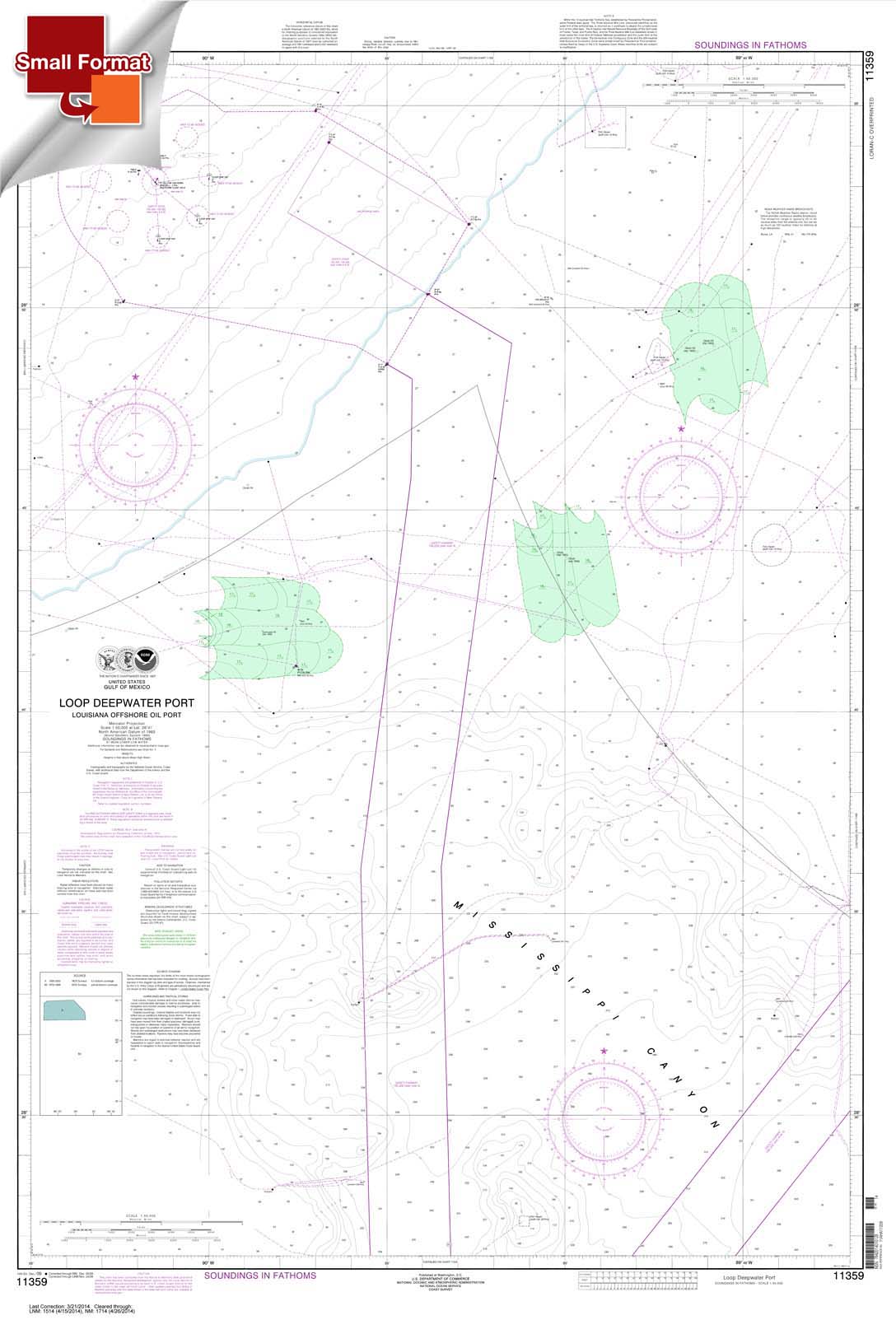 Loop Deepwater Port Louisiana Offshore Oil Port - 11359 - Nautical Charts