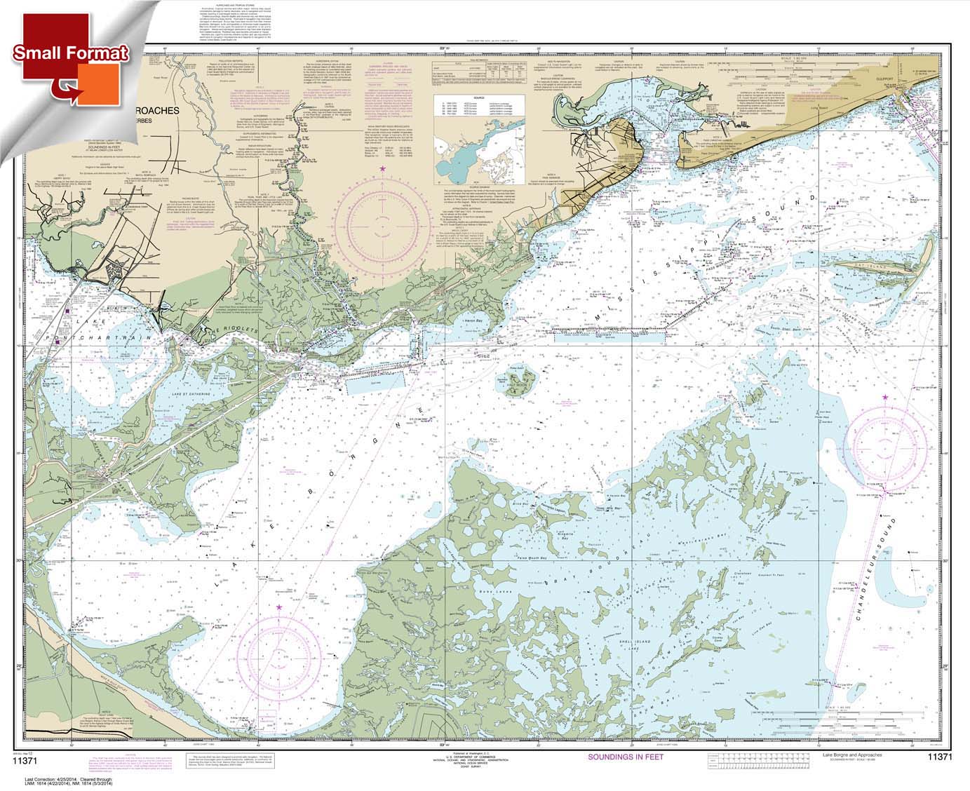 Lake Borgne and approaches Cat Island to Point aux Herbes - 11371 ...