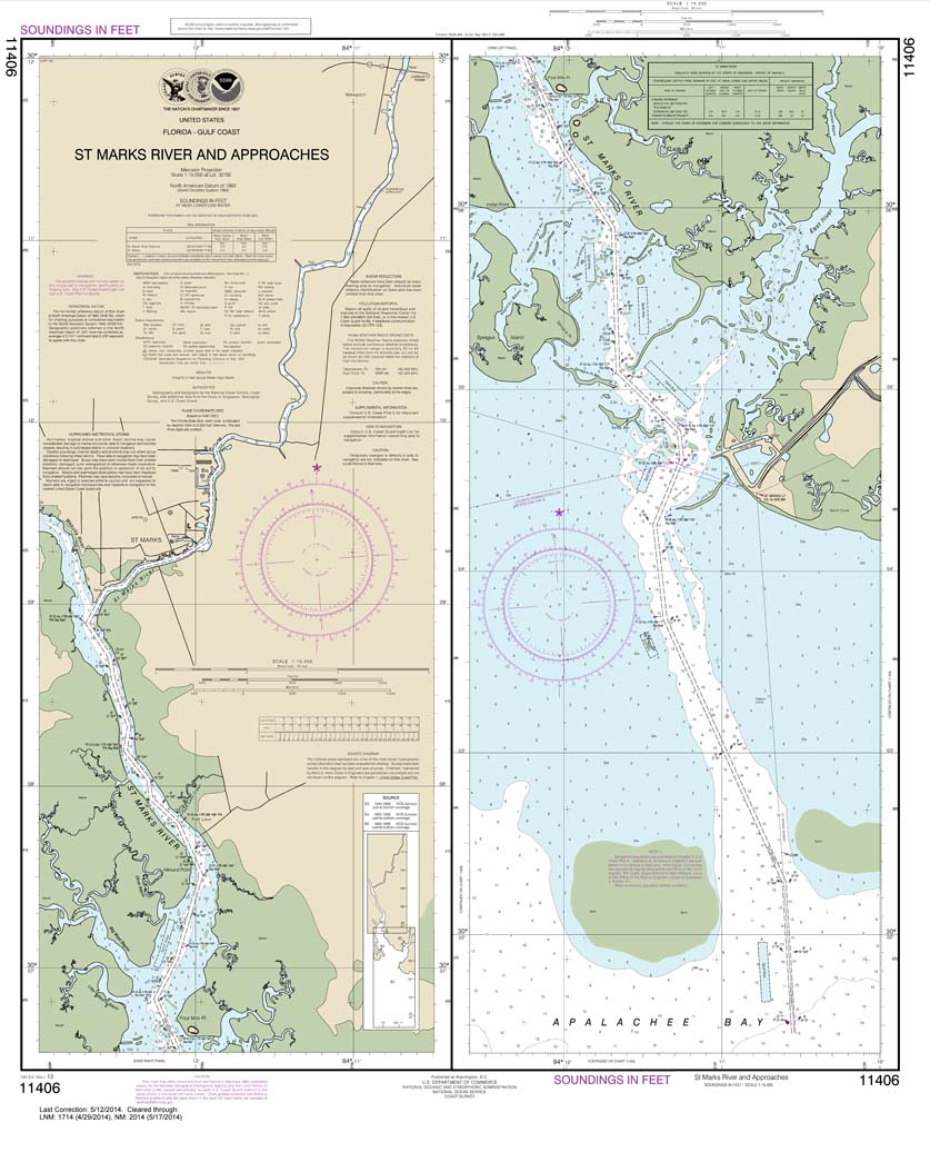 Tampa Bay Entrance; Manatee River Extension - 11415 - Nautical Charts