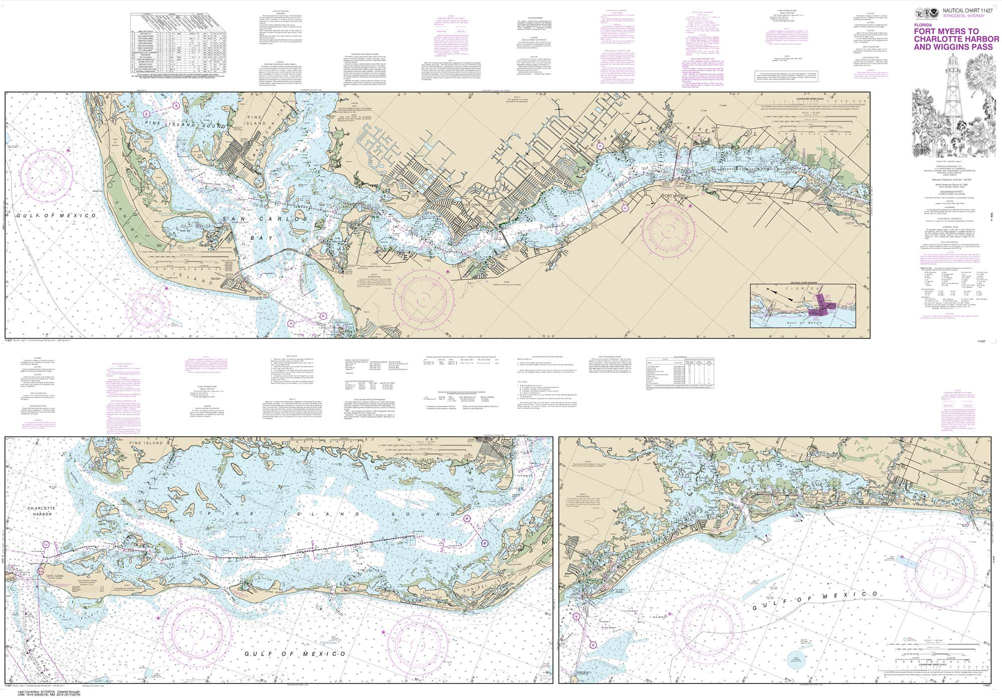Everglades National Park Whitewater Bay - 11433 - Nautical Charts