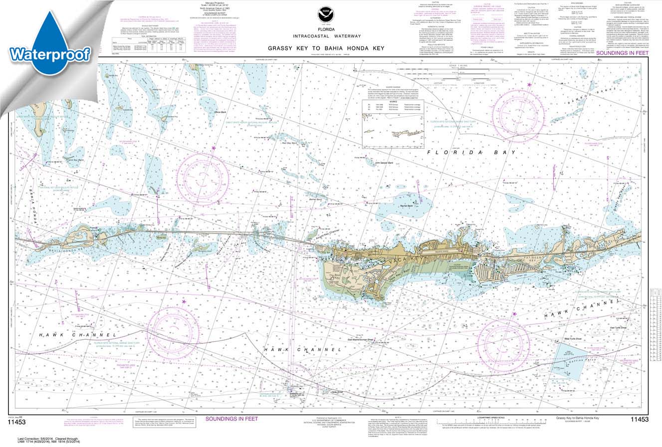 Florida Keys Grassy Key to Bahia Honda Key - 11453 - Nautical Charts