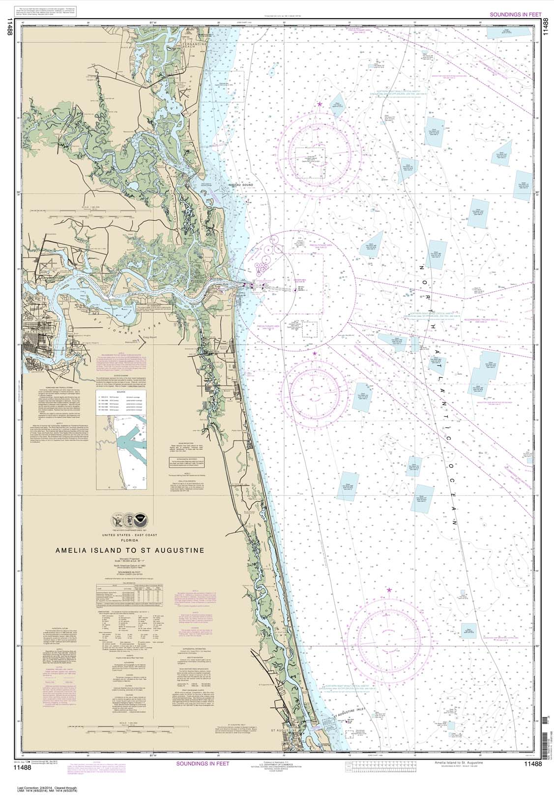 Savannah River Approach - 11505 - Nautical Charts
