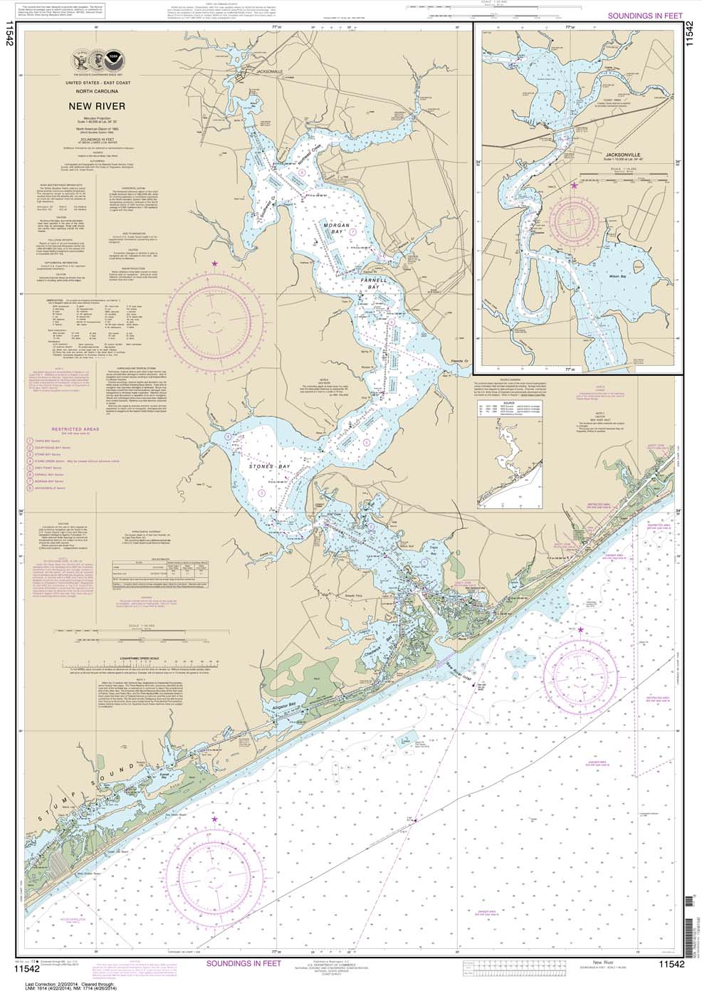 New River;Jacksonville - 11542 - Nautical Charts