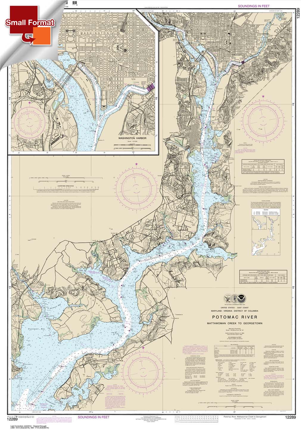 Potomac River Mattawoman Creek to Georgetown;Washington Harbor - 12289 ...