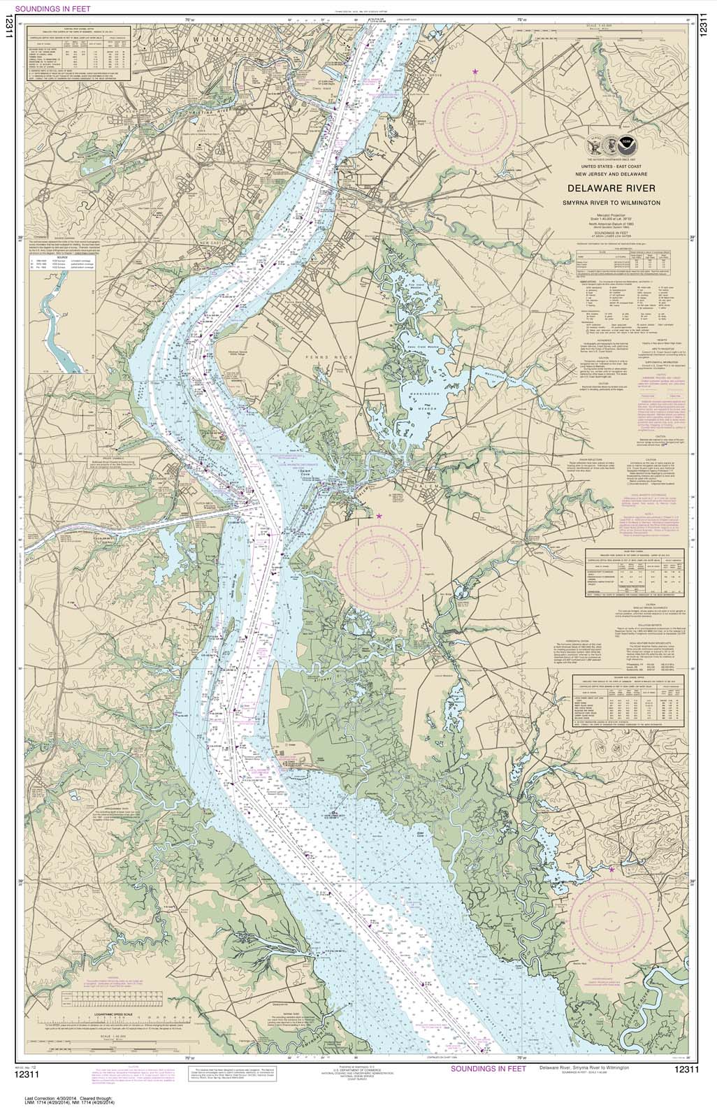 Passaic and Hackensack Rivers - 12337 - Nautical Charts