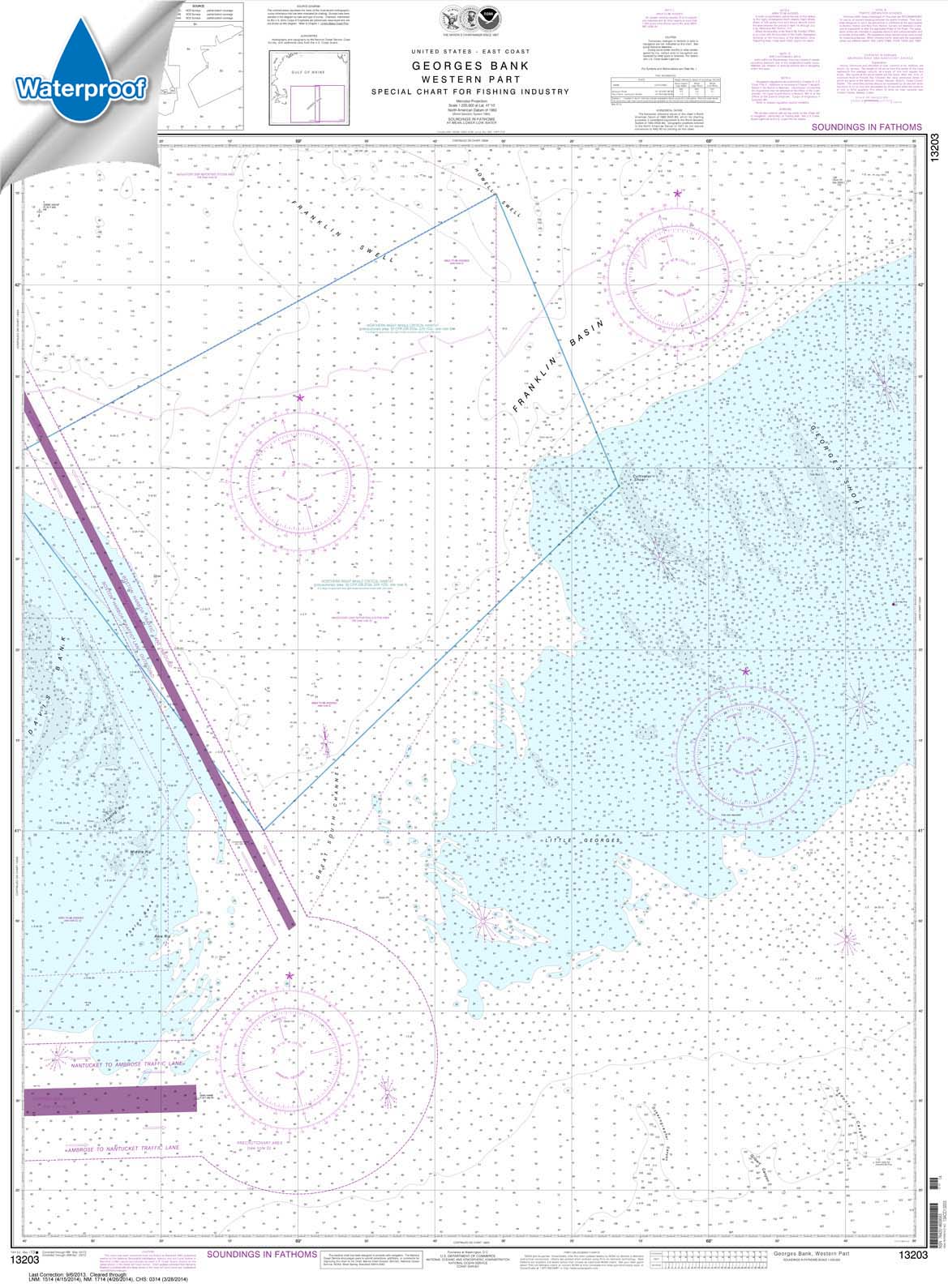 Georges Bank Western part - 13203 - Nautical Charts