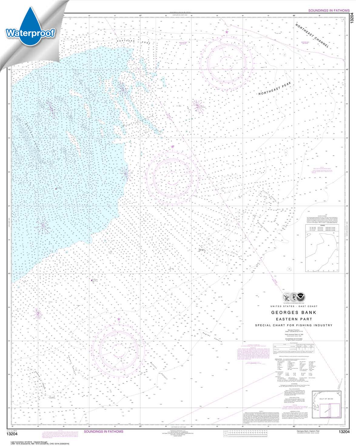 Georges Bank Eastern part - 13204 - Nautical Charts