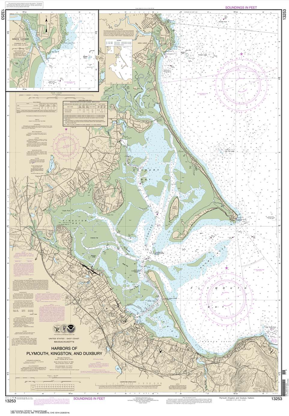Penobscot Bay;Carvers Harbor and Approaches - 13305 - Nautical Charts