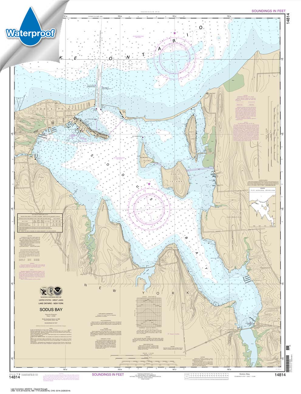 Sodus Bay - 14814 - Nautical Charts