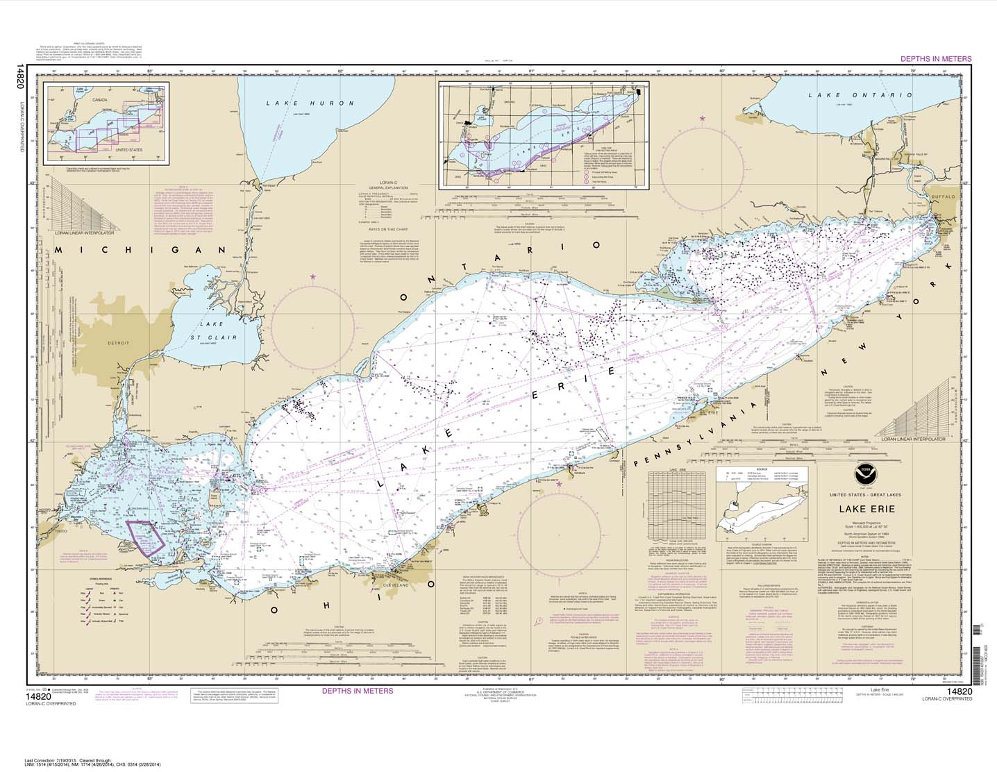 Lake Erie - 14820 - Nautical Charts