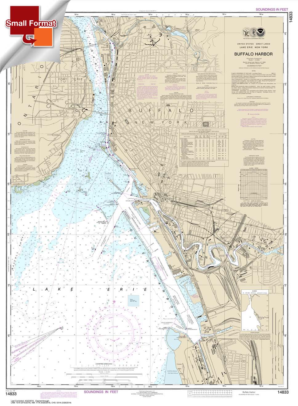 Buffalo Harbor - 14833 - Nautical Charts