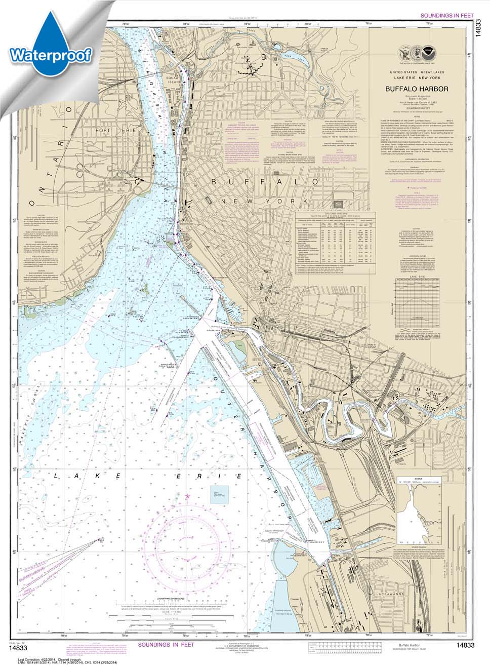 Buffalo Harbor - 14833 - Nautical Charts