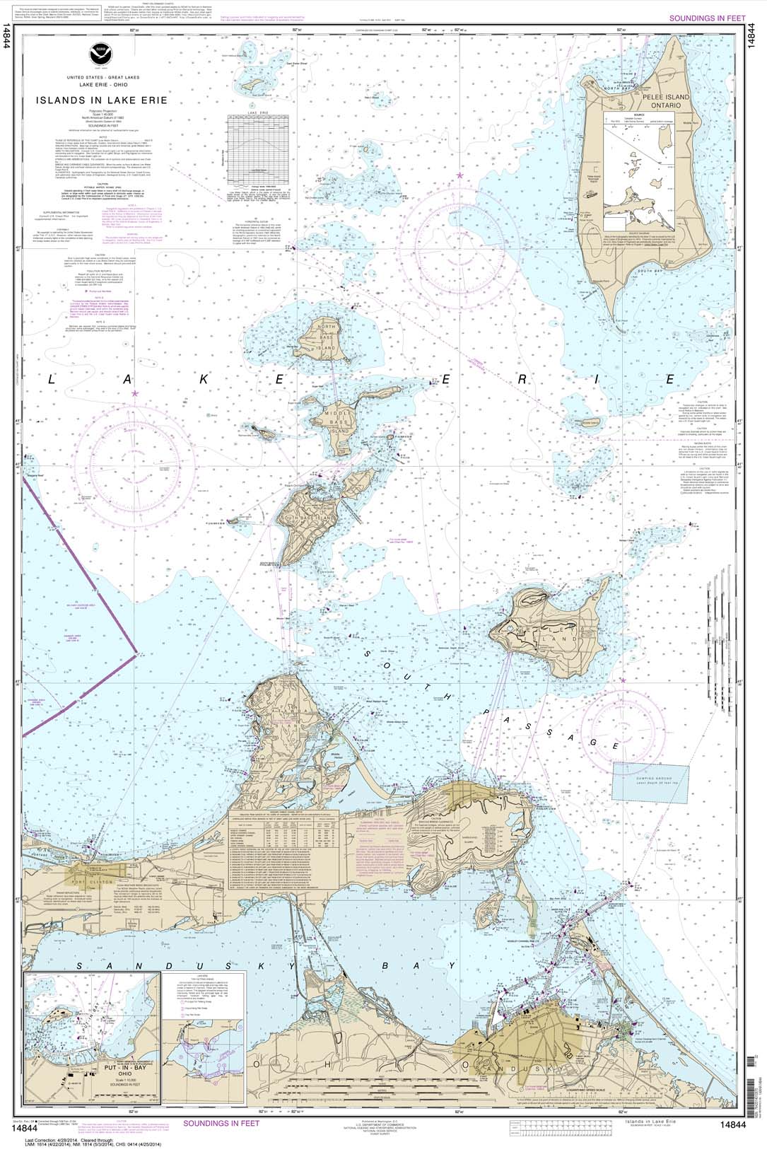 Islands in Lake Erie;Put-In-Bay - 14844 - Nautical Charts