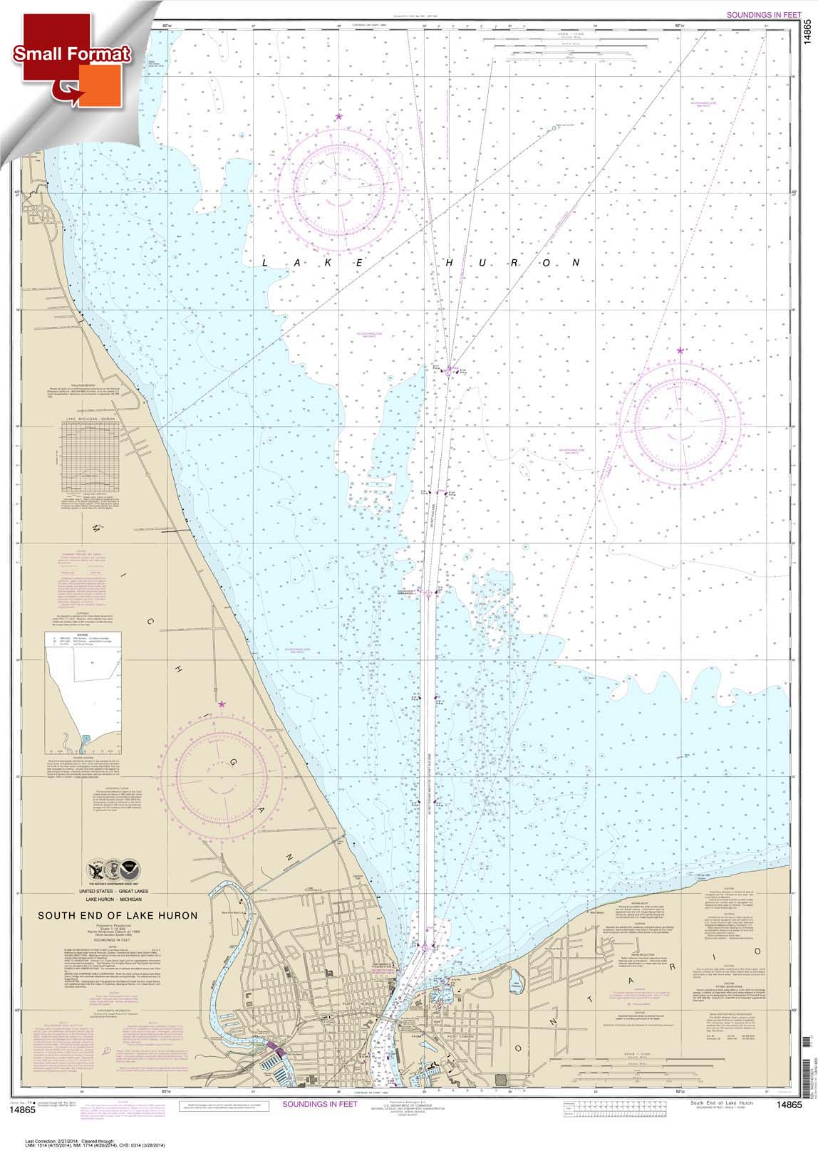 South End of Lake Huron - 14865 - Nautical Charts