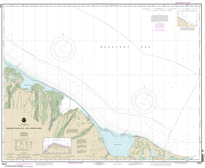 Demarcation Bay and approaches - 16041 - Nautical Charts
