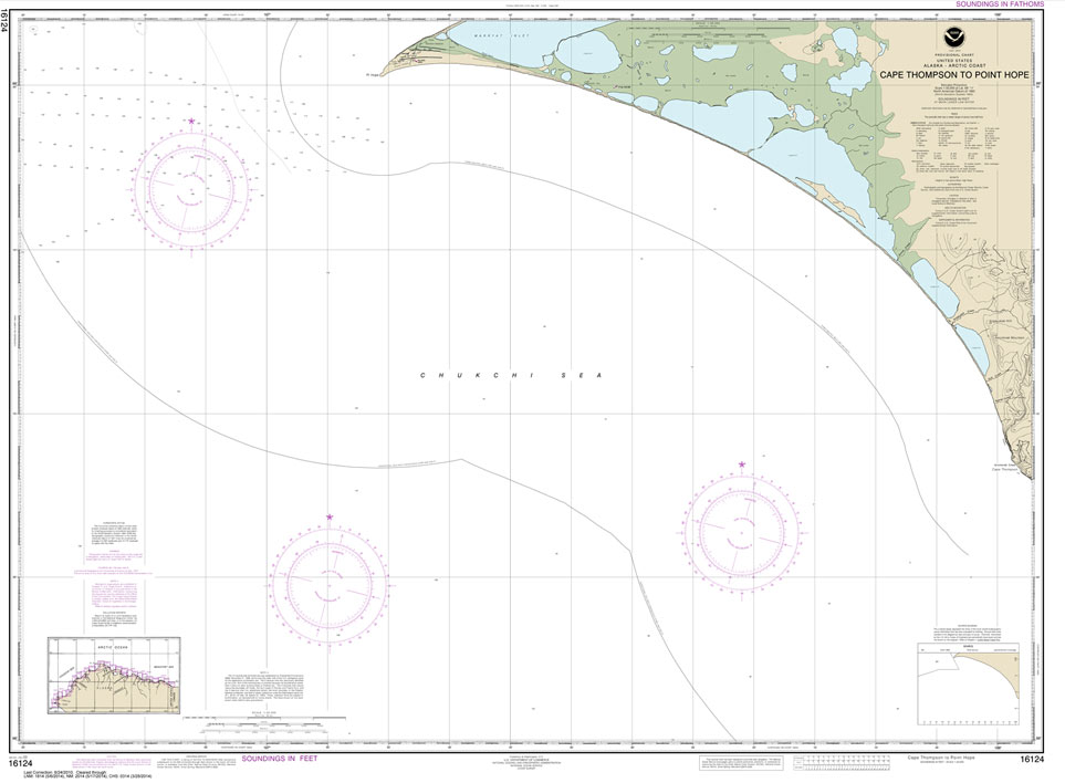 Cape Thompson to Point Hope - 16124 - Nautical Charts