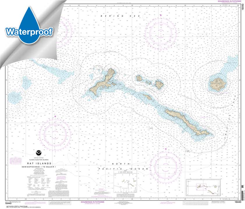 Rat Islands Semisopochnoi Island to Buldir l. - 16440 - Nautical Charts