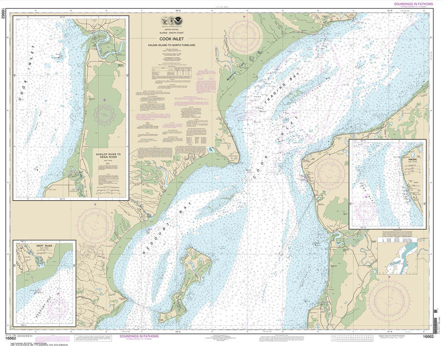 Cook Inlet-Kalgin Island to North Foreland - 16662 - Nautical Charts