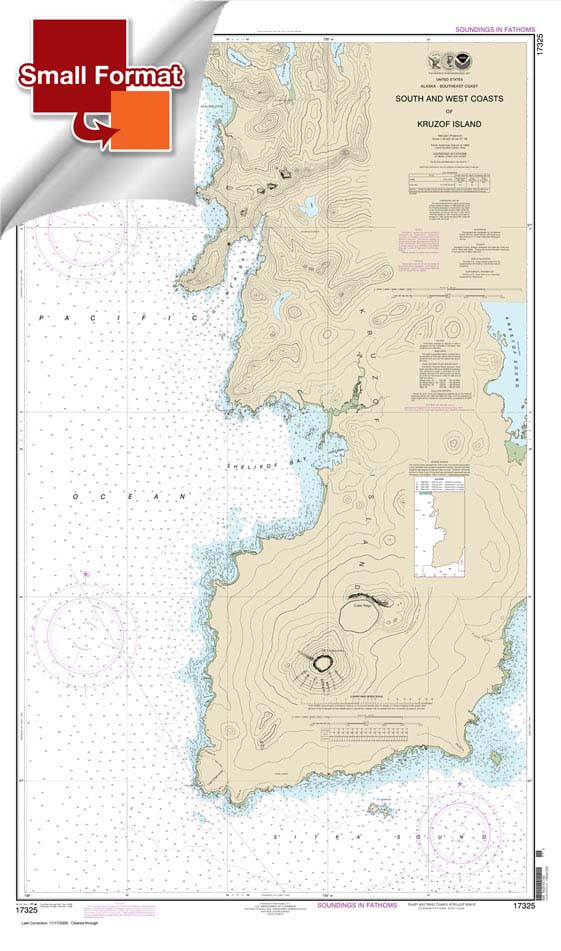 South and West Coasts of Kruzof Island - 17325 - Nautical Charts