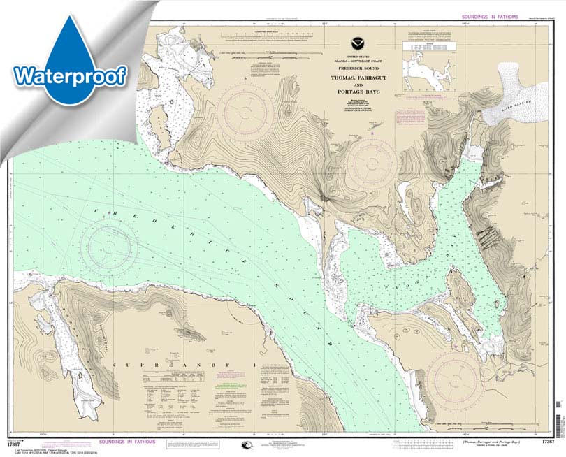 Thomas: Farragut: and Portage Bays: Frederick Sound - 17367 - Nautical ...