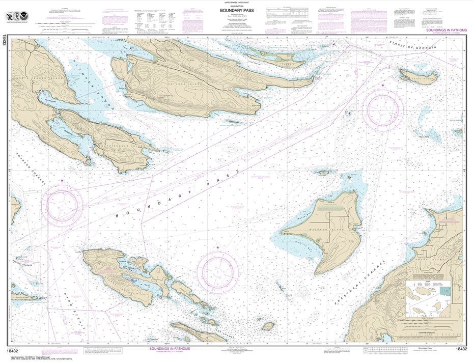 Boundary Pass - 18432 - Nautical Charts