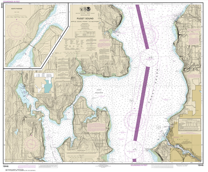 Puget Sound-Apple Cove Point to Keyport;Agate Passage - 18446 ...